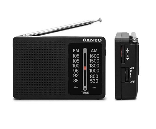 RADIO PORTATIL HORIZONTAL KS106 NEGRO